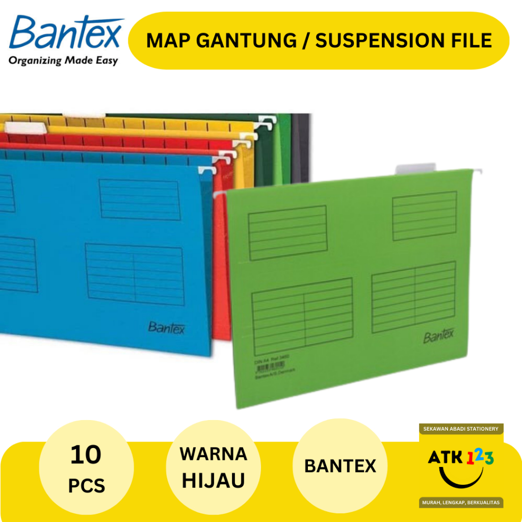 Jual BANTEX Map Gantung / Suspension Filling Folder Merk Bantex 3470-15 ...