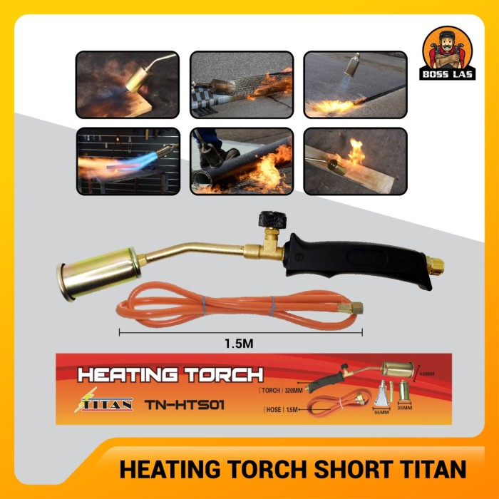 Jual TITAN Heating Torch Set TN-HTS01 Short 1500cm / Alat Bakar 4 Mata ...