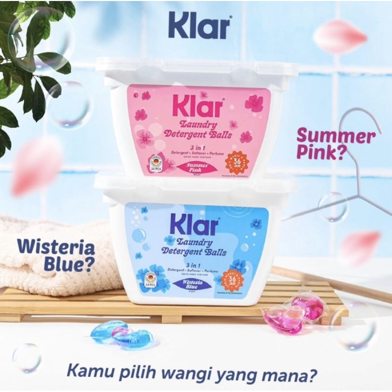 Jual KLAR-Laundry Ditergent Ball 3 in 1 (BOX) | Shopee Indonesia