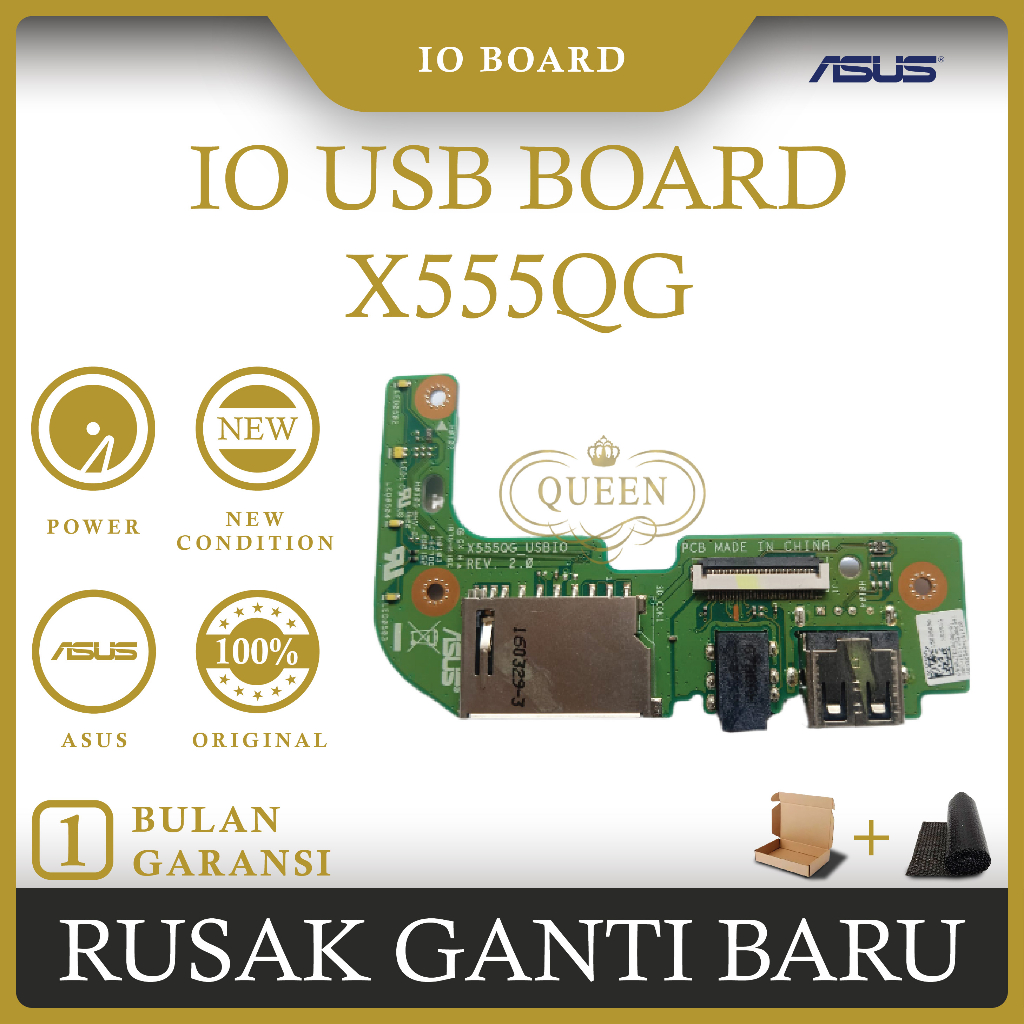 Jual IO BOARD USB AUDIO CARD READER ASUS X555 X555QG (REV 2.0) ORIGINAL ...