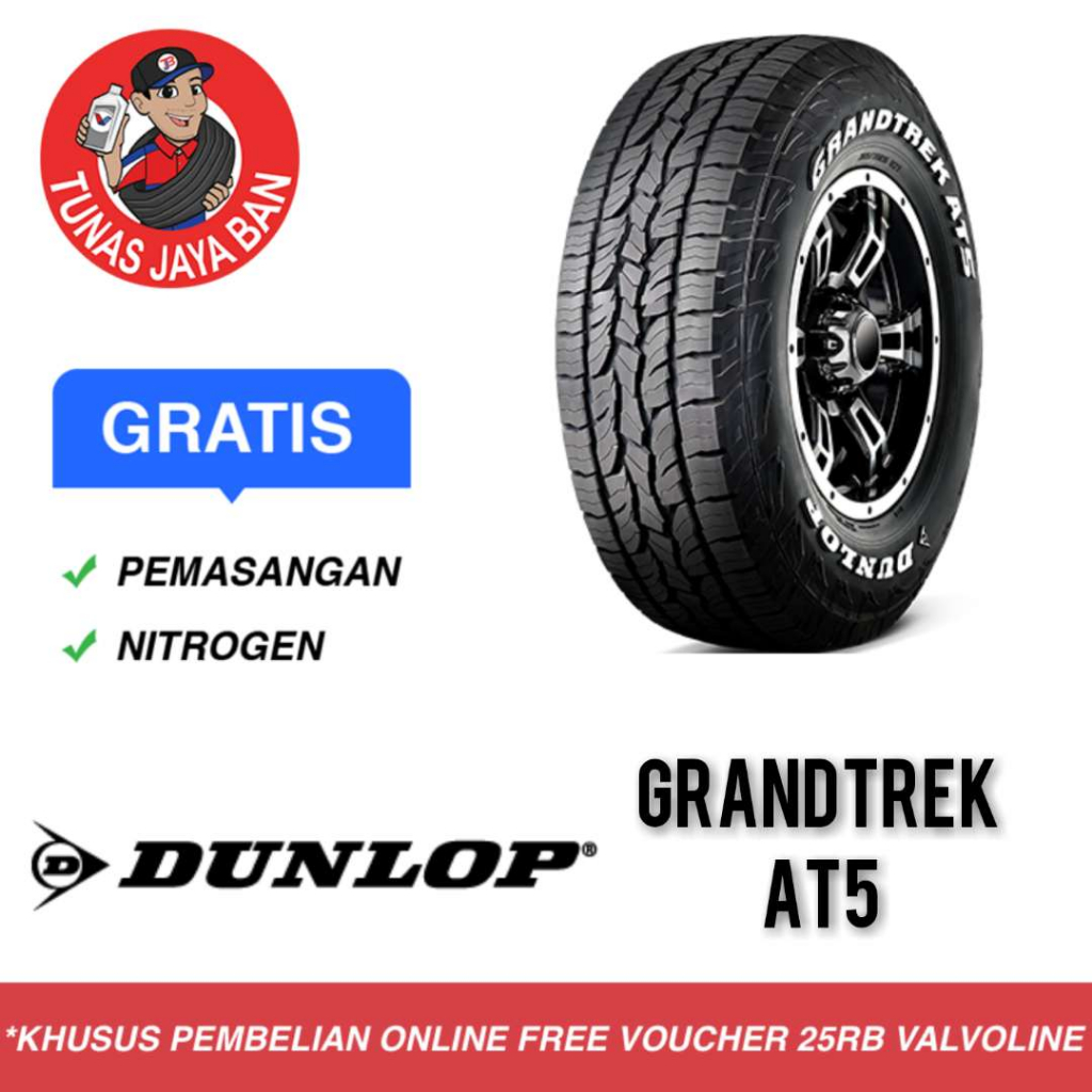 Jual Ban Mobil Dunlop Grandtrek AT5 235/55 R15 Toko Surabaya 235 55 15 ...