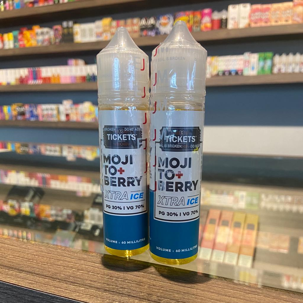 Jual TICKETS Mojito Berry Xtra Ice 60ml by EJM Liquid Freebase | Shopee ...