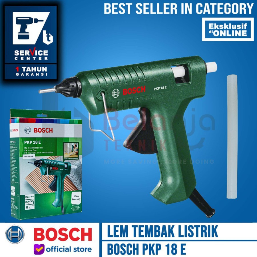 Jual Bosch Tembakan Lem Tembak Listrik PKP 18 E Glue Gun Elektrik PKP ...