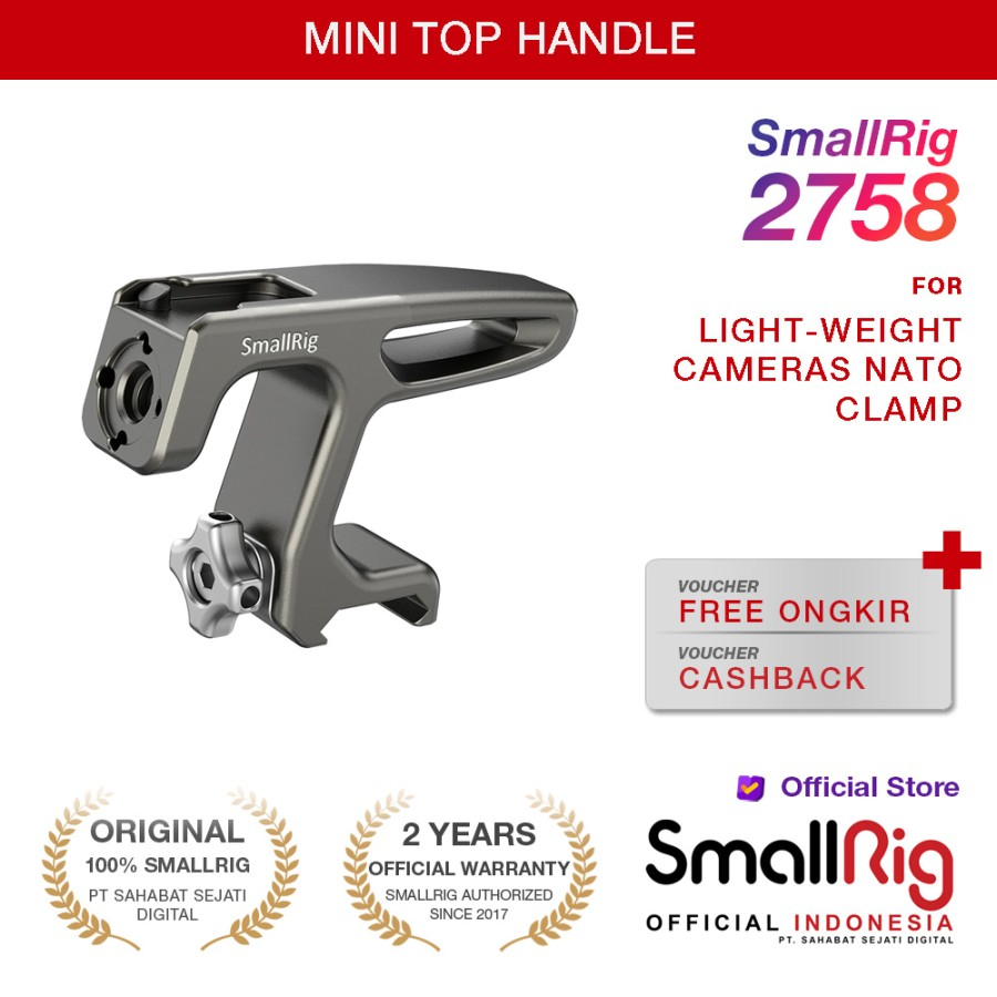 Jual SmallRig Mini Top Handle for Lightweight Cameras NATO Clamp 2758 ...