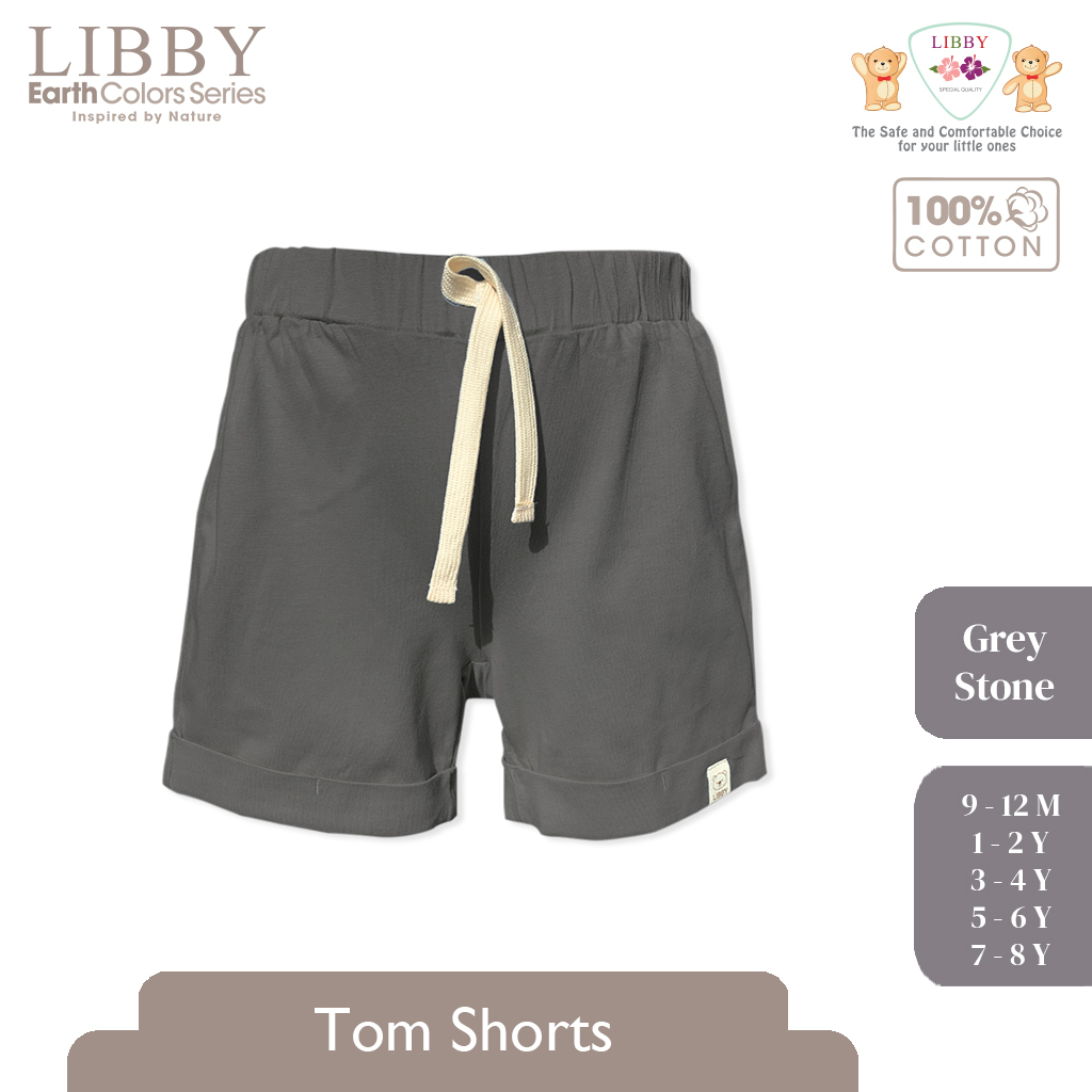Jual LIBBY Earth Celana Pendek Katun Polos Bayi & Anak Laki-laki Tom Short Cotton Boy Usia 9 ...