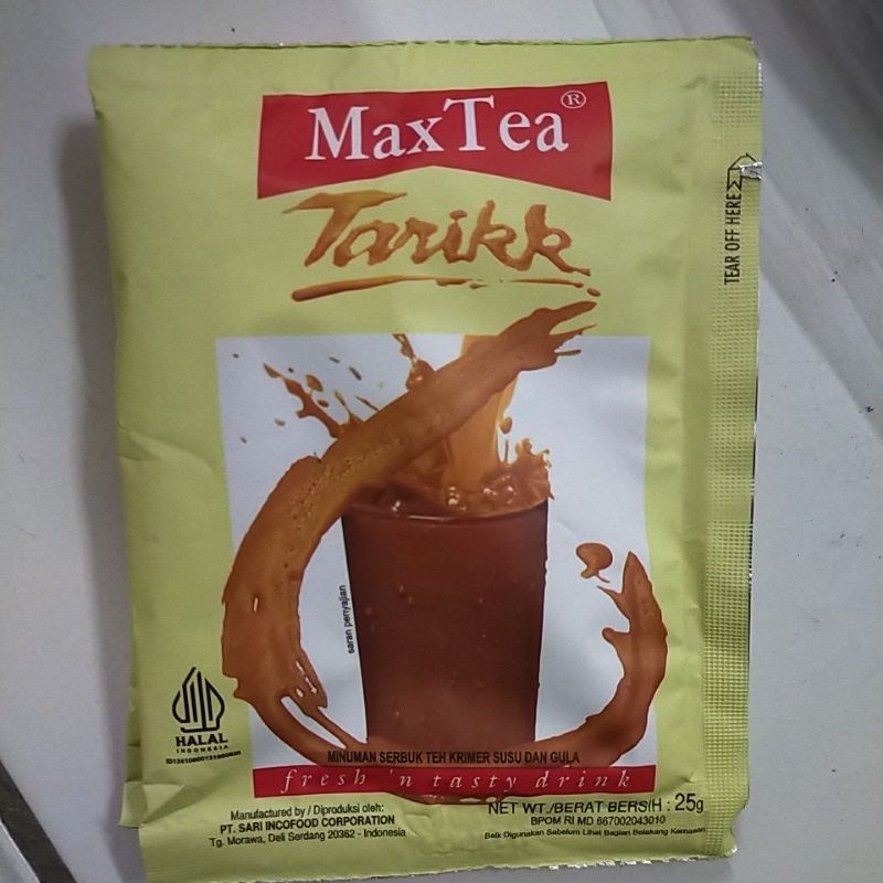 Jual MAX TEA TARIKK 25g | Shopee Indonesia