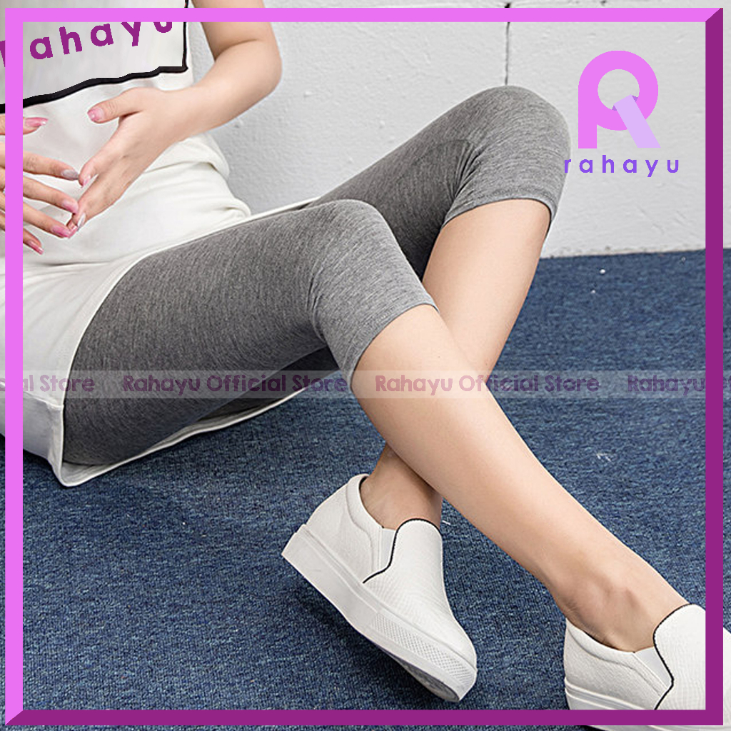 Jual Legging 3/4 Kaos / Celana Legging 3/4 Kaos / Legging Pendek Kaos Rayon / Celana Legging 3/4 ...