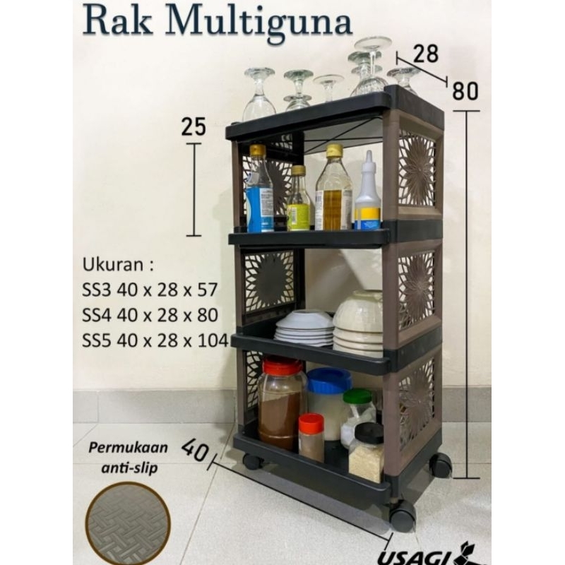Jual RAK MULTIGUNA 4 SUSUN+RODA PACKING DUS/ RAK YOYO | Shopee Indonesia