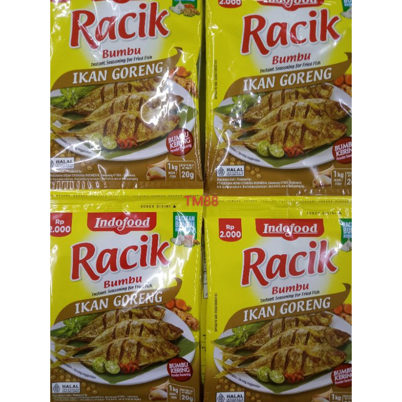 Jual BUMBU RACIK IKAN GORENG INDOFOOD/INSTANT SEASONING FOR FRIED FISH ...
