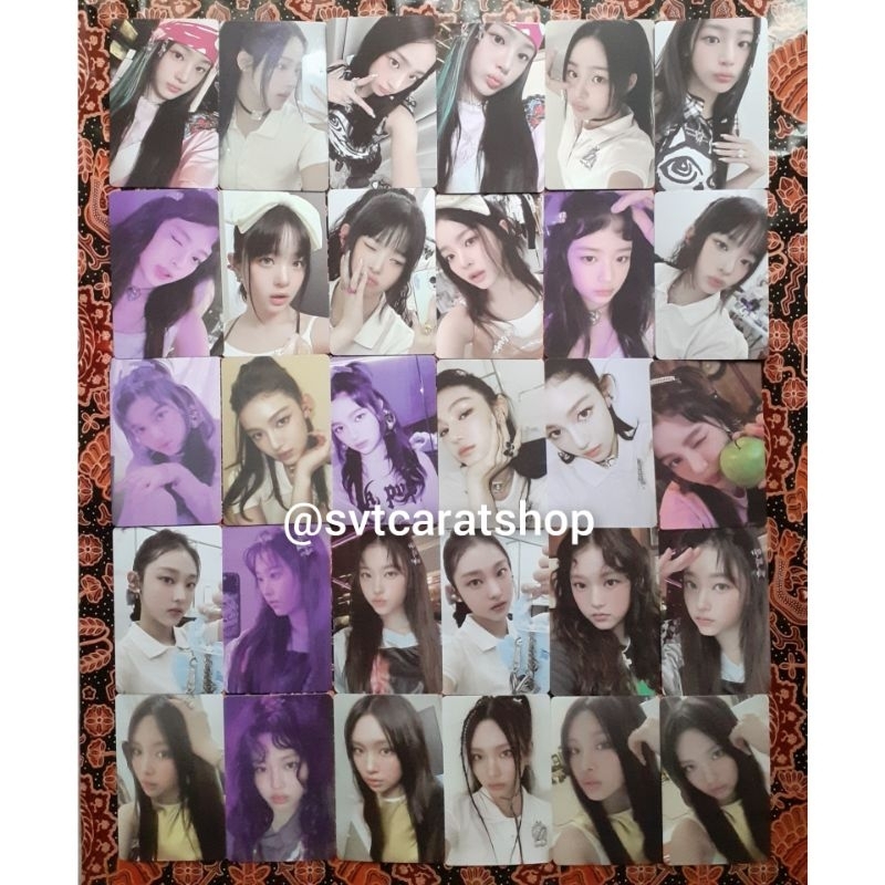 Jual (OFFICIAL) NEWJEANS GET UP WEVERSE PHOTOCARD OFFICIAL minji hanni danielle haerin hyein ...