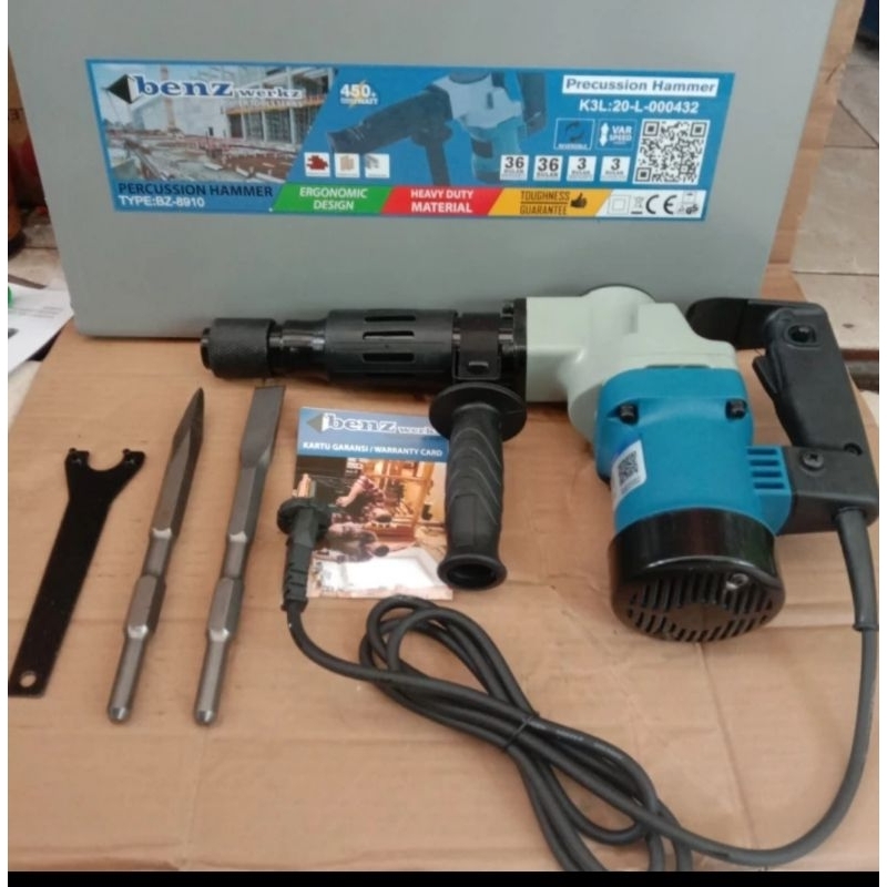 Jual MESIN BOR BENZ BZ 8910 PERCUSSION HAMMER / BOR BETON / BOBOK ...