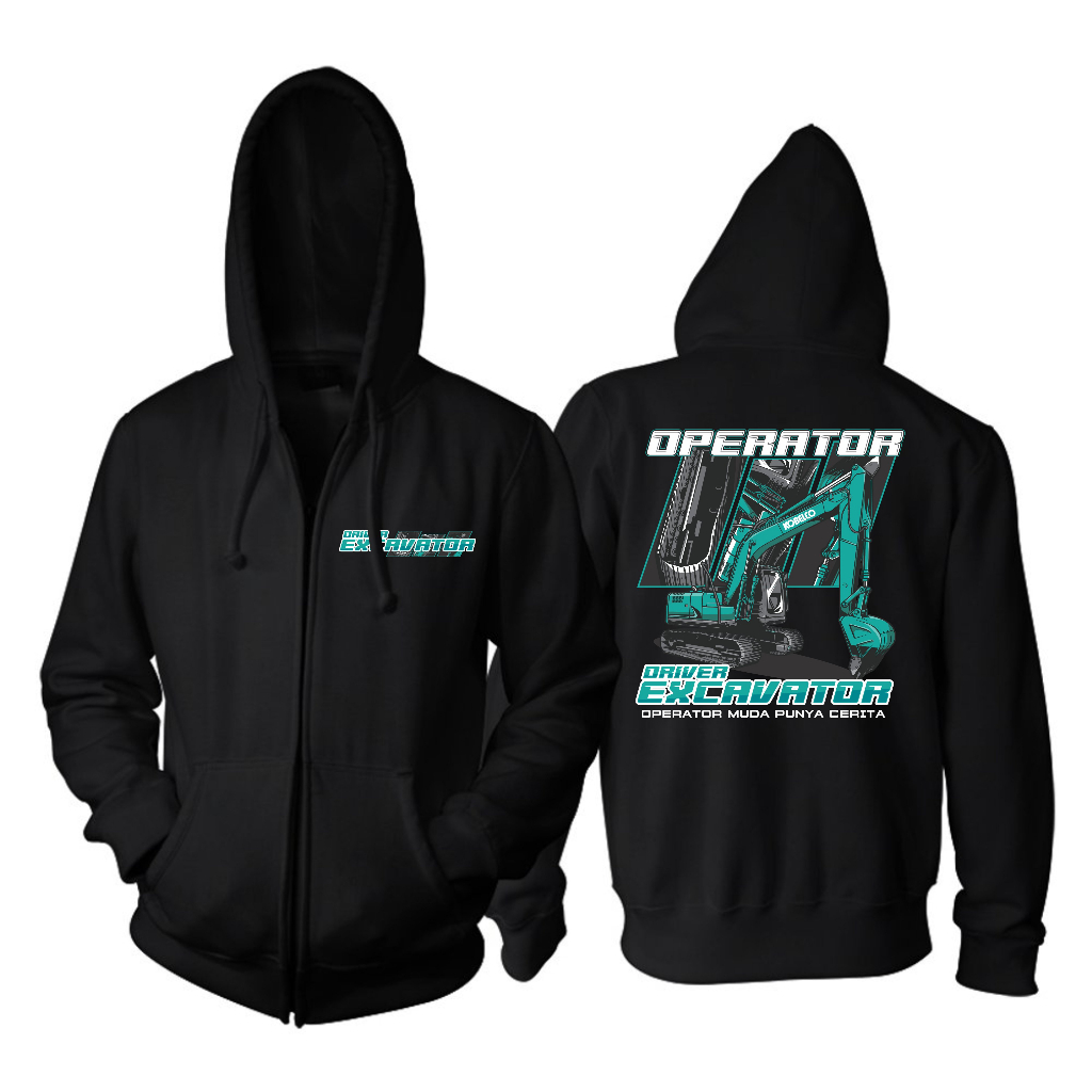 Jual JAKET ZIPPER DRIVER EXCAVATOR KOBELCO OPERATOR MUDA PUNYA CERITA ...