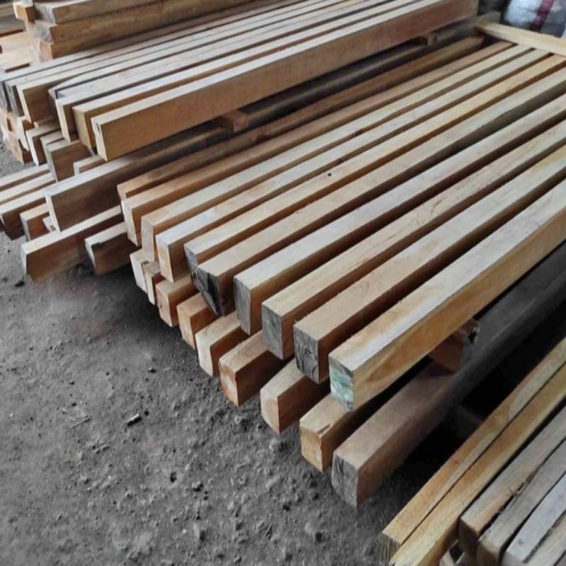 Jual Balok kayu jati perhutani grade A ukuran 60x7x6 | Shopee Indonesia