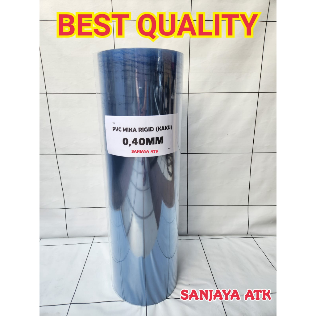 Jual MIKA KAKU BENING PVC PER ROLL TEBAL 0.40MM | Shopee Indonesia