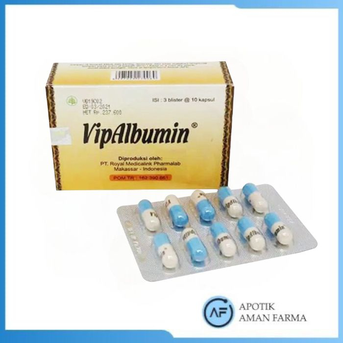 Jual Vipalbumin Box 30 Kapsul / Vip Albumin Box 30 Kapsul | Shopee ...
