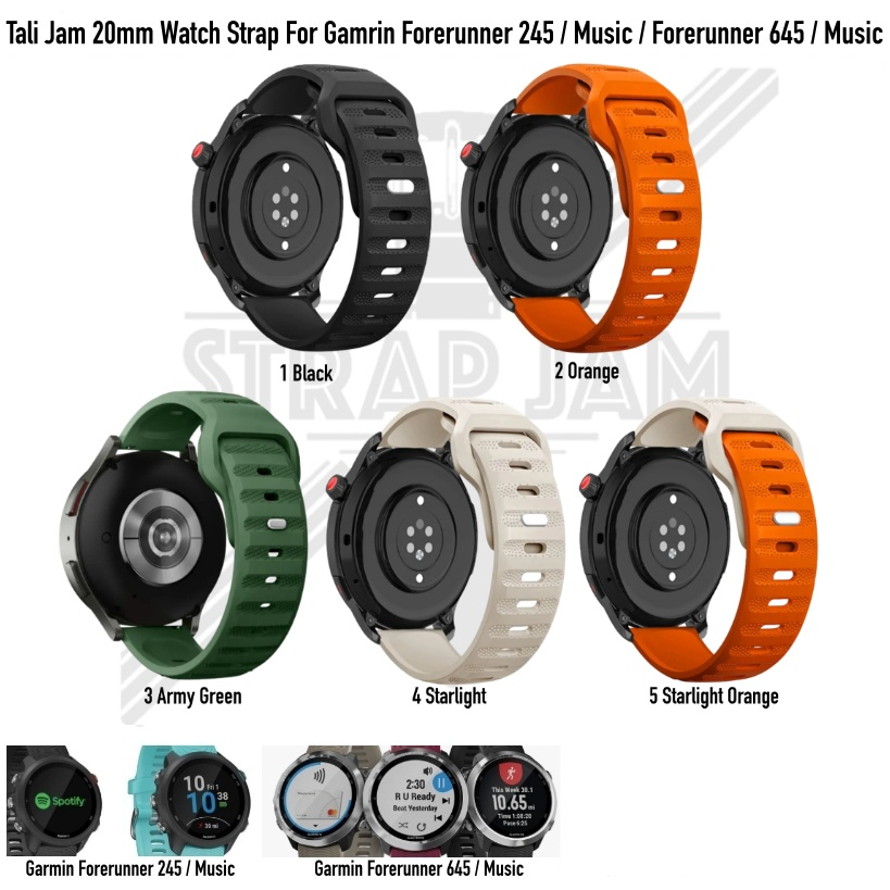 Jual TLS 20mm Tali Jam Garmin Forerunner 645 / 245 / Music - Strap ...