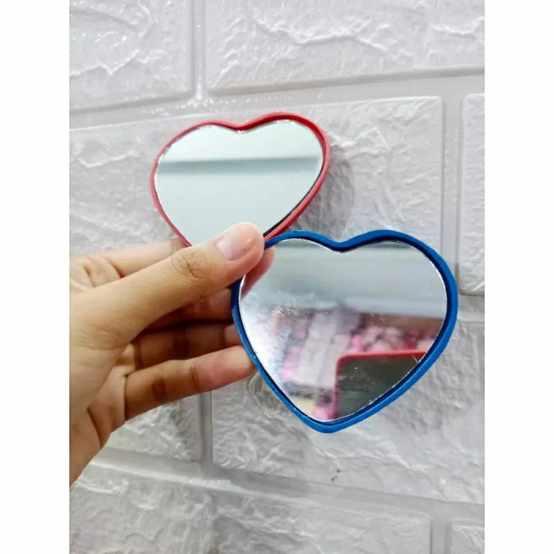 Jual ISI 2 KACA LOVE KACA KECIL KACA SAKU KACA SAJEN CERMIN KECIL ...