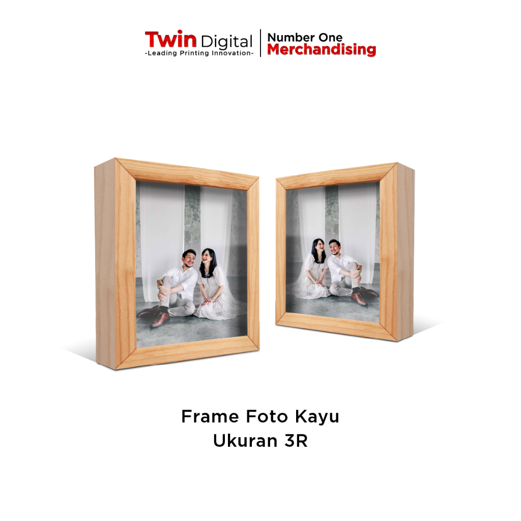 Jual Twindigital Frame Photo Kayu 3R Hiasan Pajangan Dinding - Pigura ...