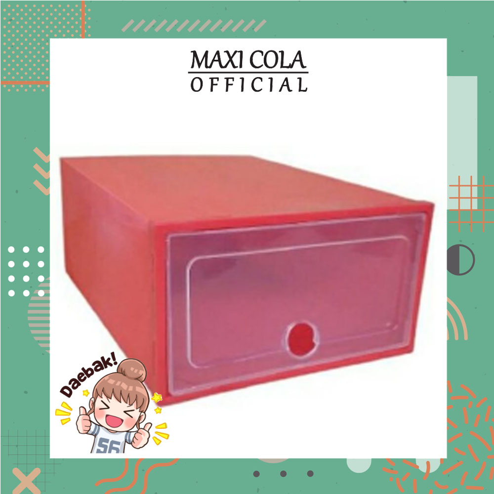 Jual Kotak sepatu lipat / box sepatu lipat / kotak sepatu transparan ...