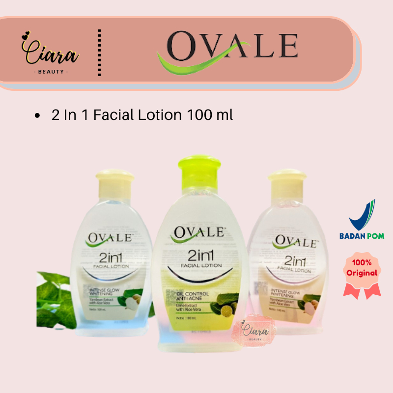 Jual Ovale 2 In 1 Facial Lotion 100 ml / Facial Cleanser | Shopee Indonesia