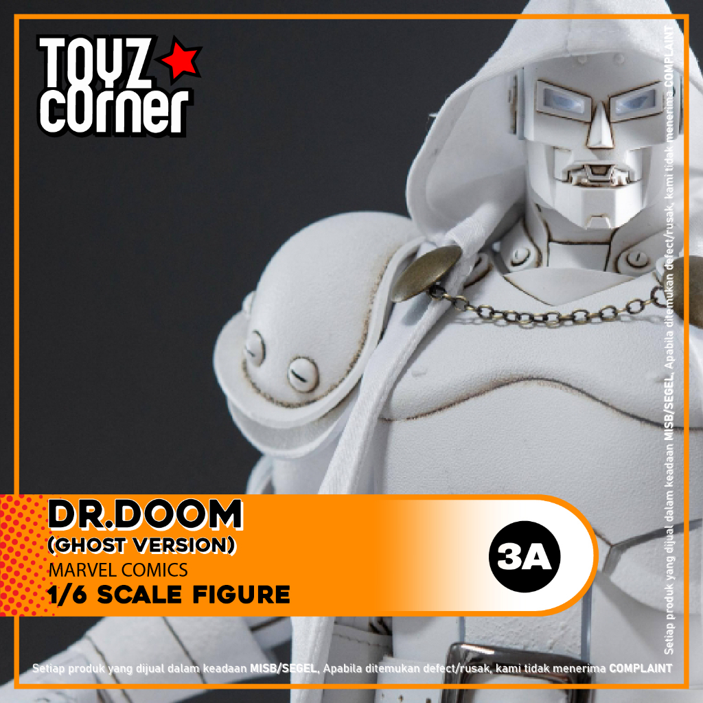 Jual Toyz Corner - Three A 1/6 Scale Figure Doctor Doom (Ghost Version ...