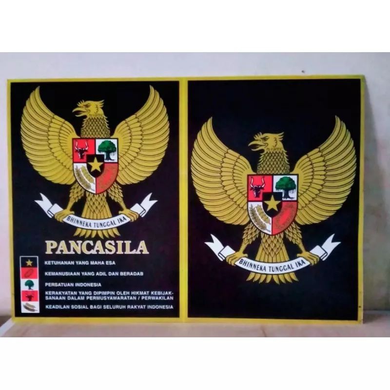 Jual Peraga poster Garuda pancasila poster garuda ukuran Tanggung 25 x ...