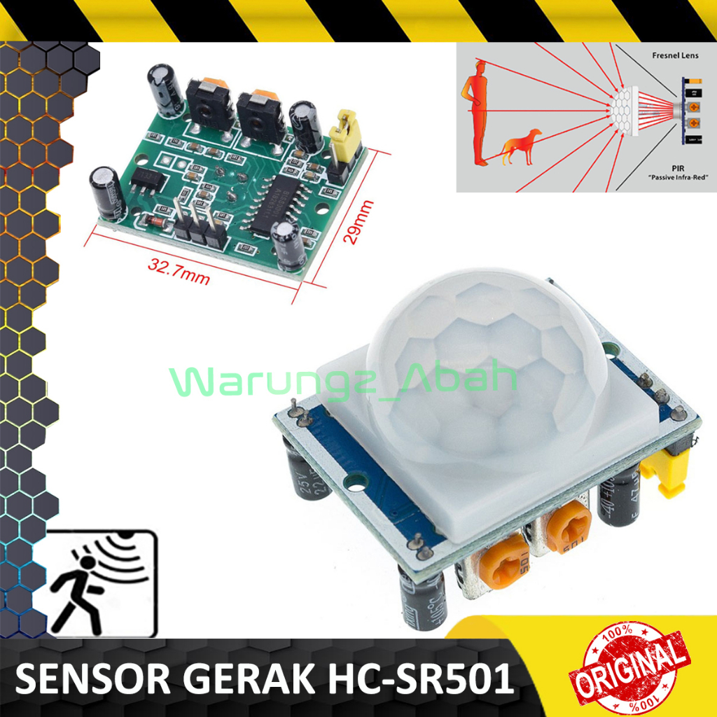 Jual ALAT SAKLAR SWITCH INFRARED OTOMATIS PIR HUMAN PET MOTION DETECTOR ...