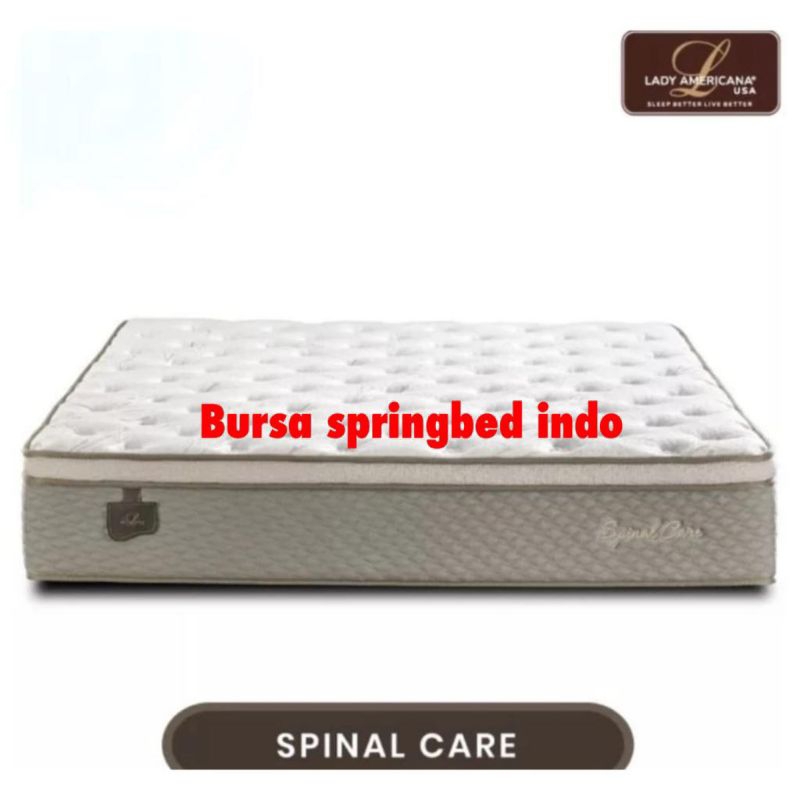 Jual lady americana spinal care 120 160 180 200 kasur spring bed matras ...