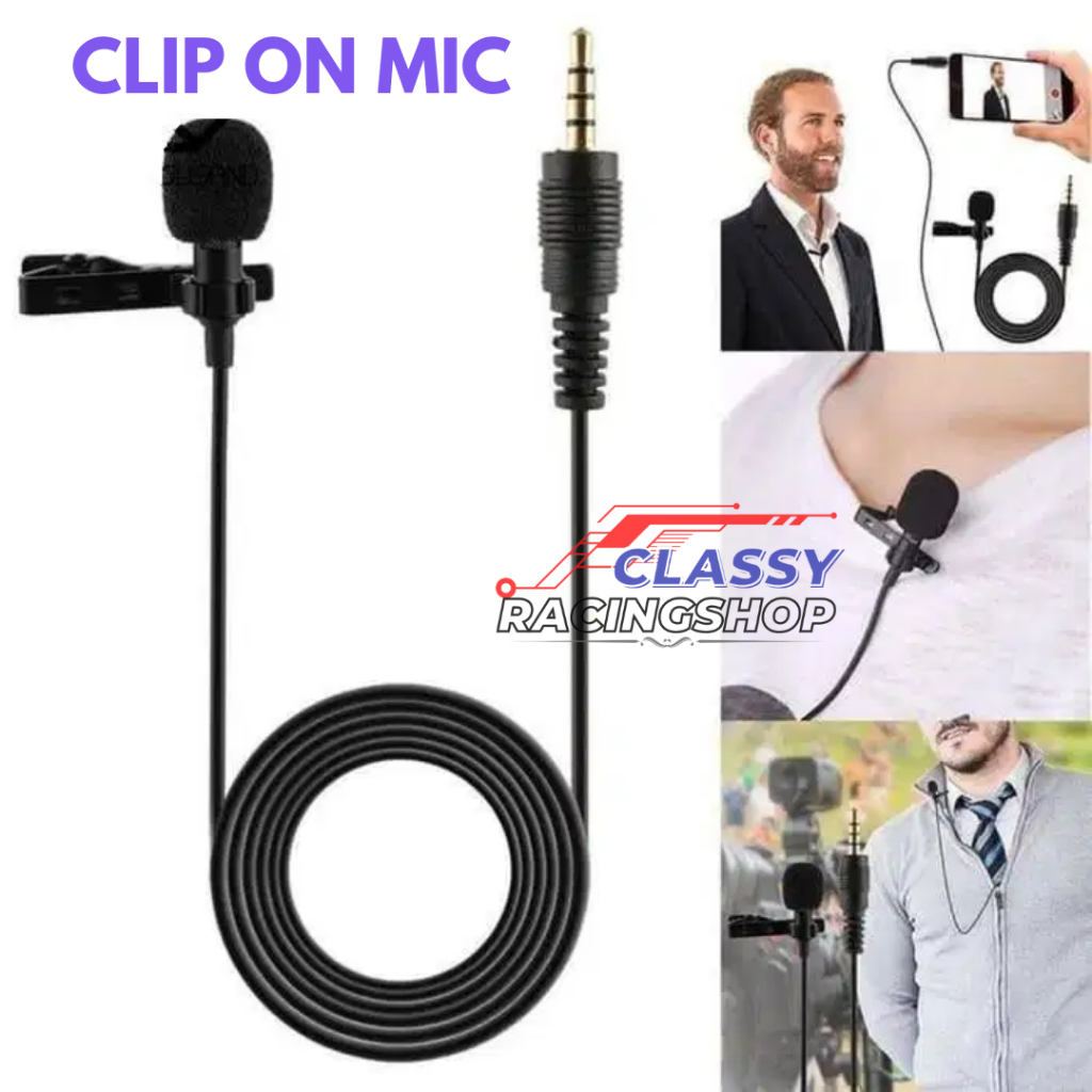 Jual Clip on Mic 3.5 mm | Mic Youtuber Vloger | Shopee Indonesia