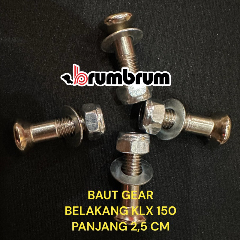 Jual BAUT GEAR BAUT GIR BELAKANG KLX 150 ( PANJANG DAN PENDEK ...