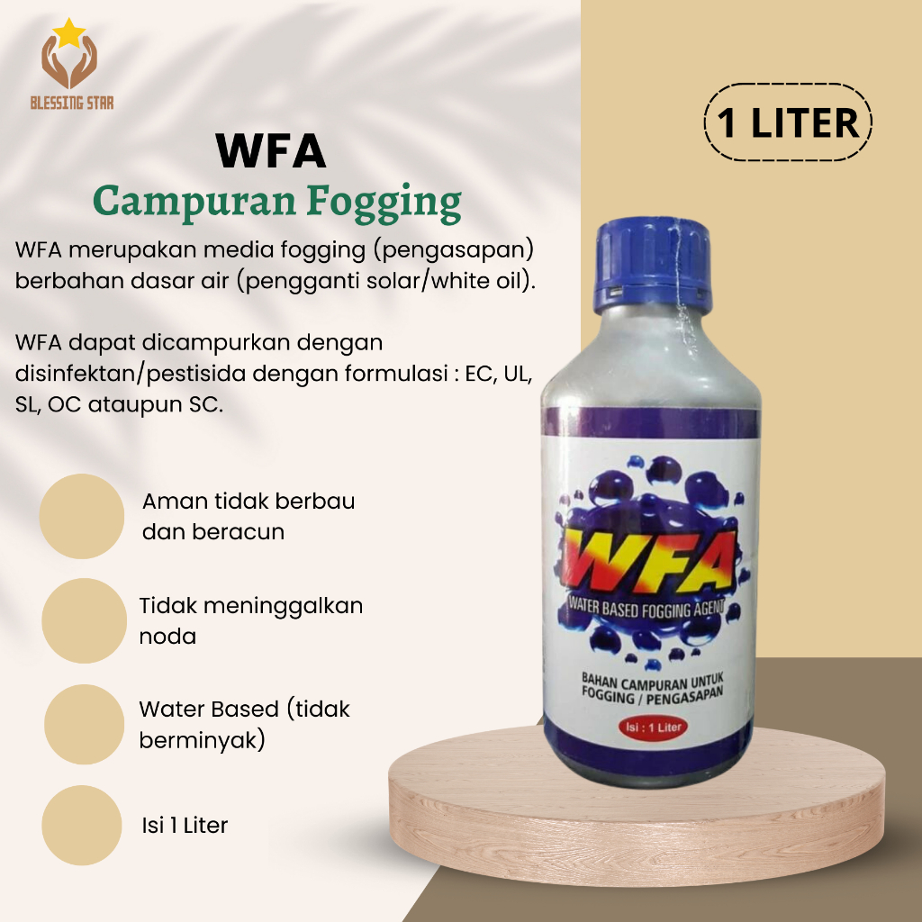 Jual WFA bahan campuran fogging water based pengganti minyak dan solar ...