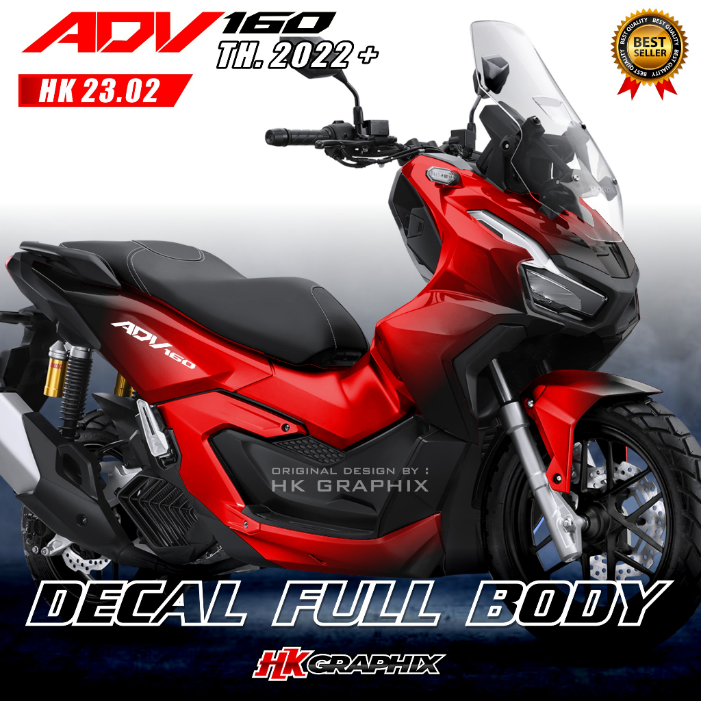Jual Decal Sticker ADV 160 Full Body Motif Gradasi Polos Terlaris HK ...