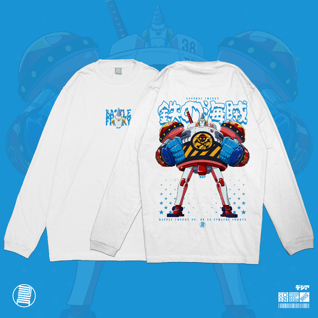 Jual Longsleeve Battle Franky Shogun One Piece Luffy Topi Jerami Nakama ...