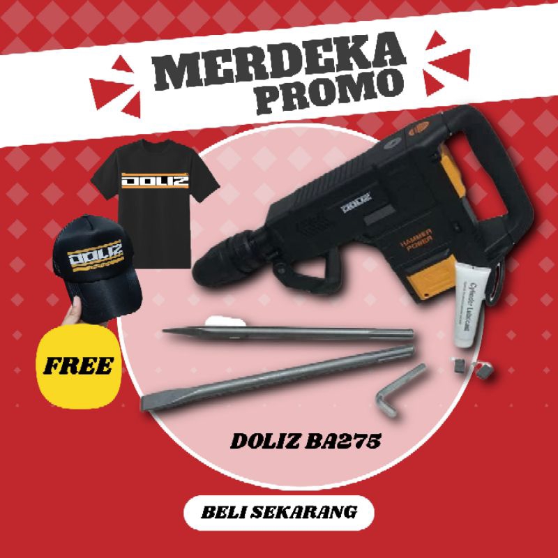 Jual DEMOLITION HAMMER 11 KG BA 275 DOLIZ BA275 Heavy Duty | Shopee ...