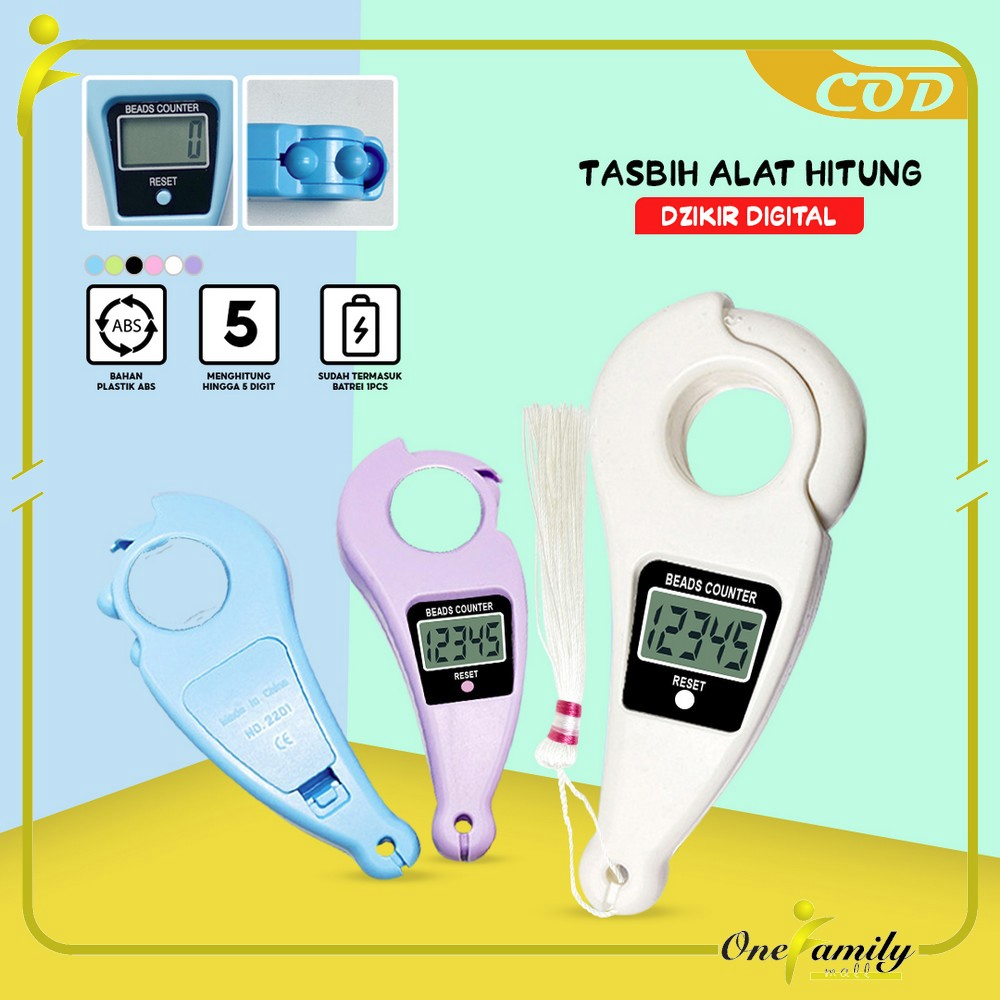 Jual ONE-C938 Alat Hitung Dzikir Digital Tasbih Jari Counter Tally ...