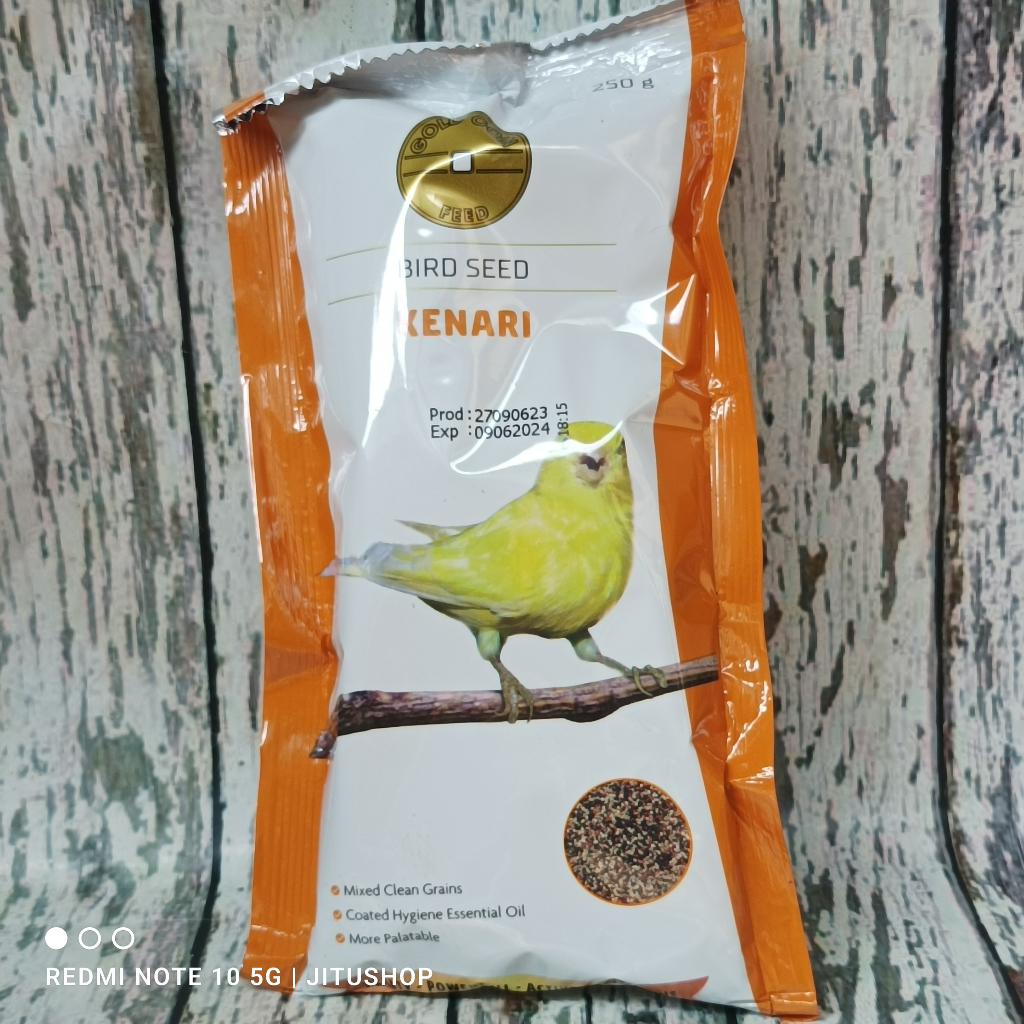 Jual Gold Coin Kenari Special Blend Pakan Burung Kenari 250 Gram ...
