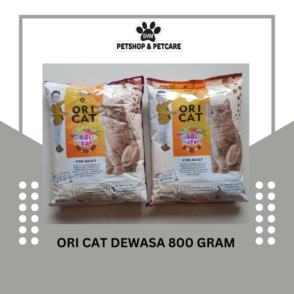 Jual Ori Cat Adult / Makanan Kucing Dewasa / Dry Cat Food / Bentuk Ikan ...