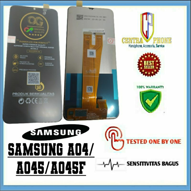 Jual LCD SAMSUNG A04/A045/A045F BLACK OG SUPER | Shopee Indonesia
