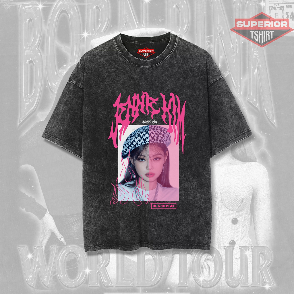 Jual SUPERIOR Kaos Blackpink Oversize Stonewash Washed Tshirt lalisa lisa Blackpink JENNIE-1 ...