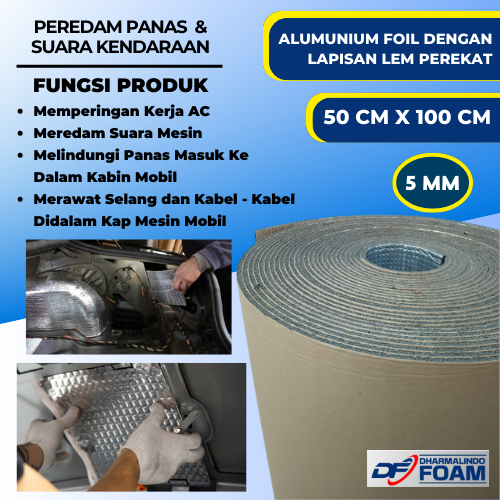 Jual Peredam panas mobil dan kap mesin 5mm x 50cm x 1 mtr alumunium ...
