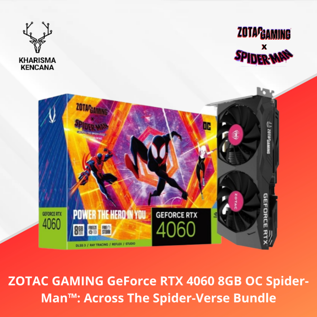 Jual ZOTAC GAMING GeForce RTX 4060 8GB OC SpiderMan Edition | Shopee ...