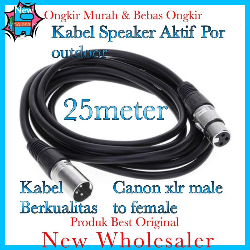 Jual kabel Pro Canon xlr Male to female Audio aktif Sound original ...