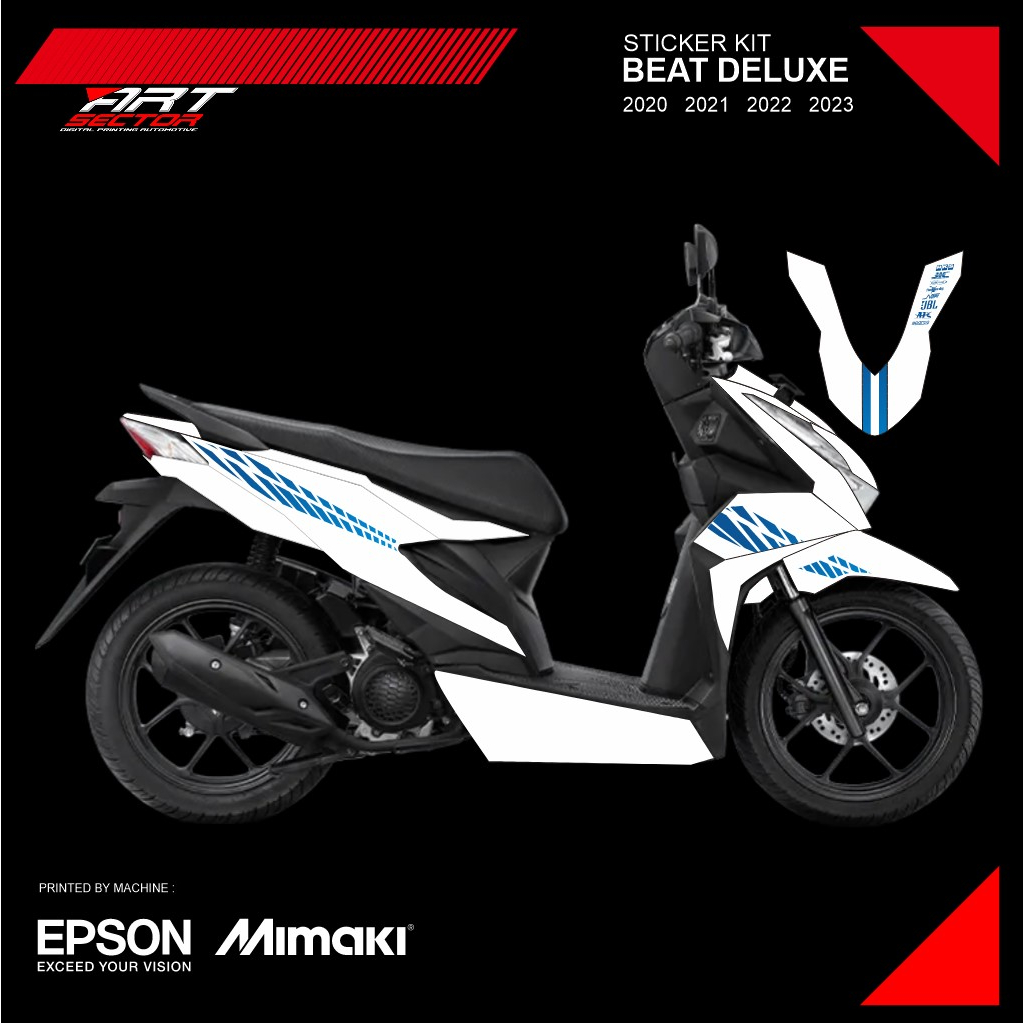 Jual STICKER STRIPING TRANSPARAN BEAT 2020 DELUXE SKYLINE | Shopee ...