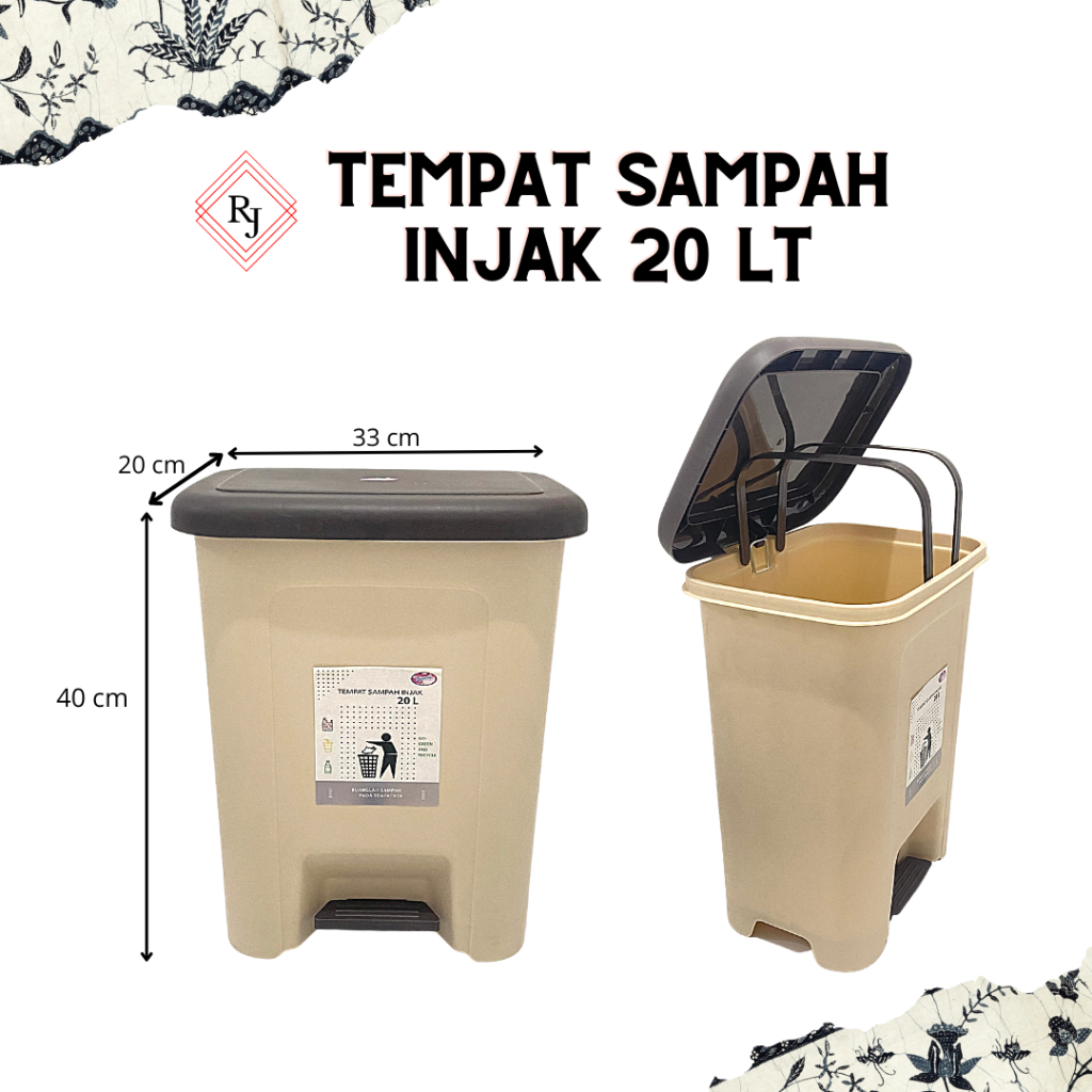 Jual TEMPAT SAMPAH INJAK 20 LITER - Tempat Tong Sampah Pedal 20L | Shopee Indonesia
