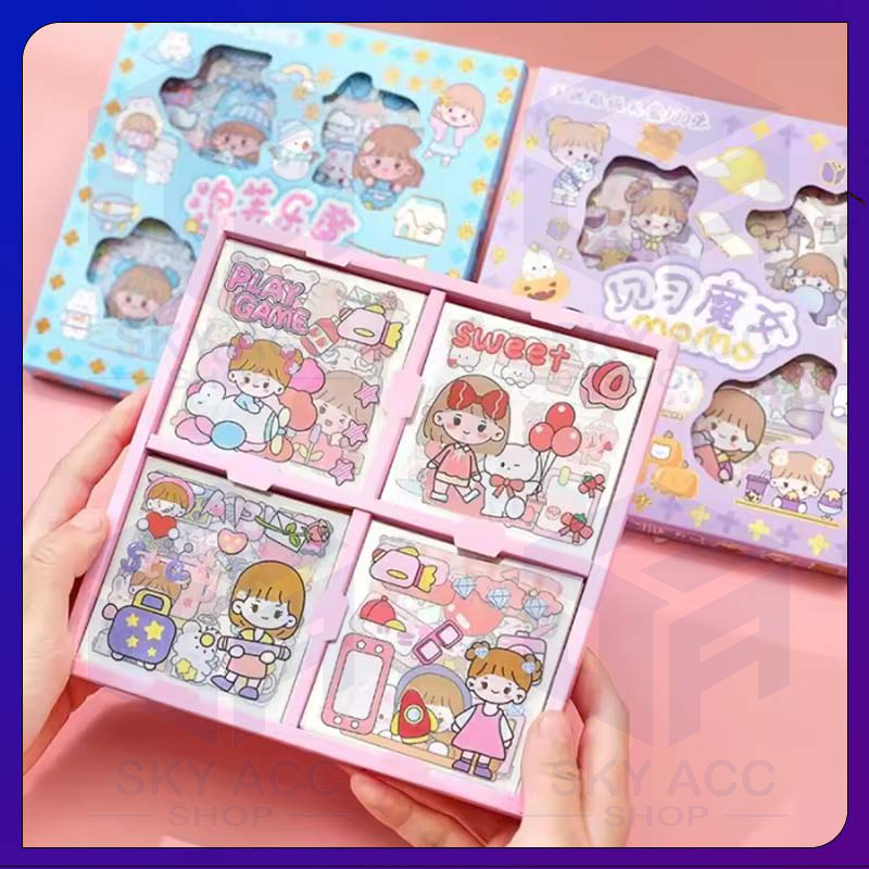 Jual Stiker Box Viral Sticker momo isi 100pcs Stikcer Korea Lucu Viral ...