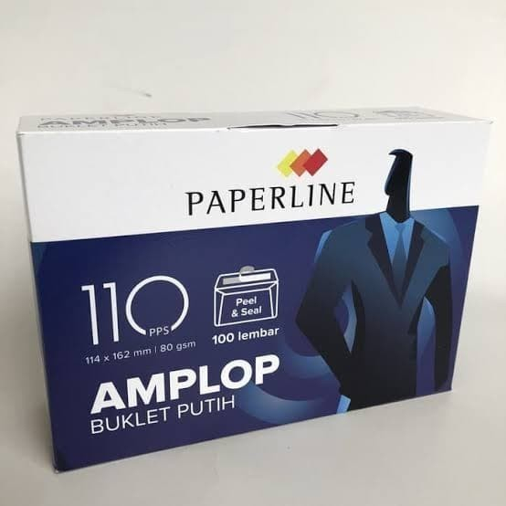 Jual PAPERLINE Amplop Putih Polos No.104 (1 pack isi 100 lembar) 80gsm ...