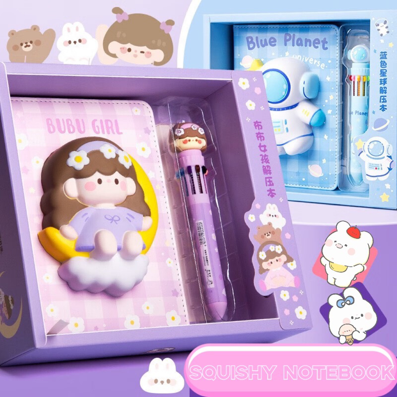 Jual Notebook 3D Squishy | Buku Diary Cute Squishy | Shopee Indonesia