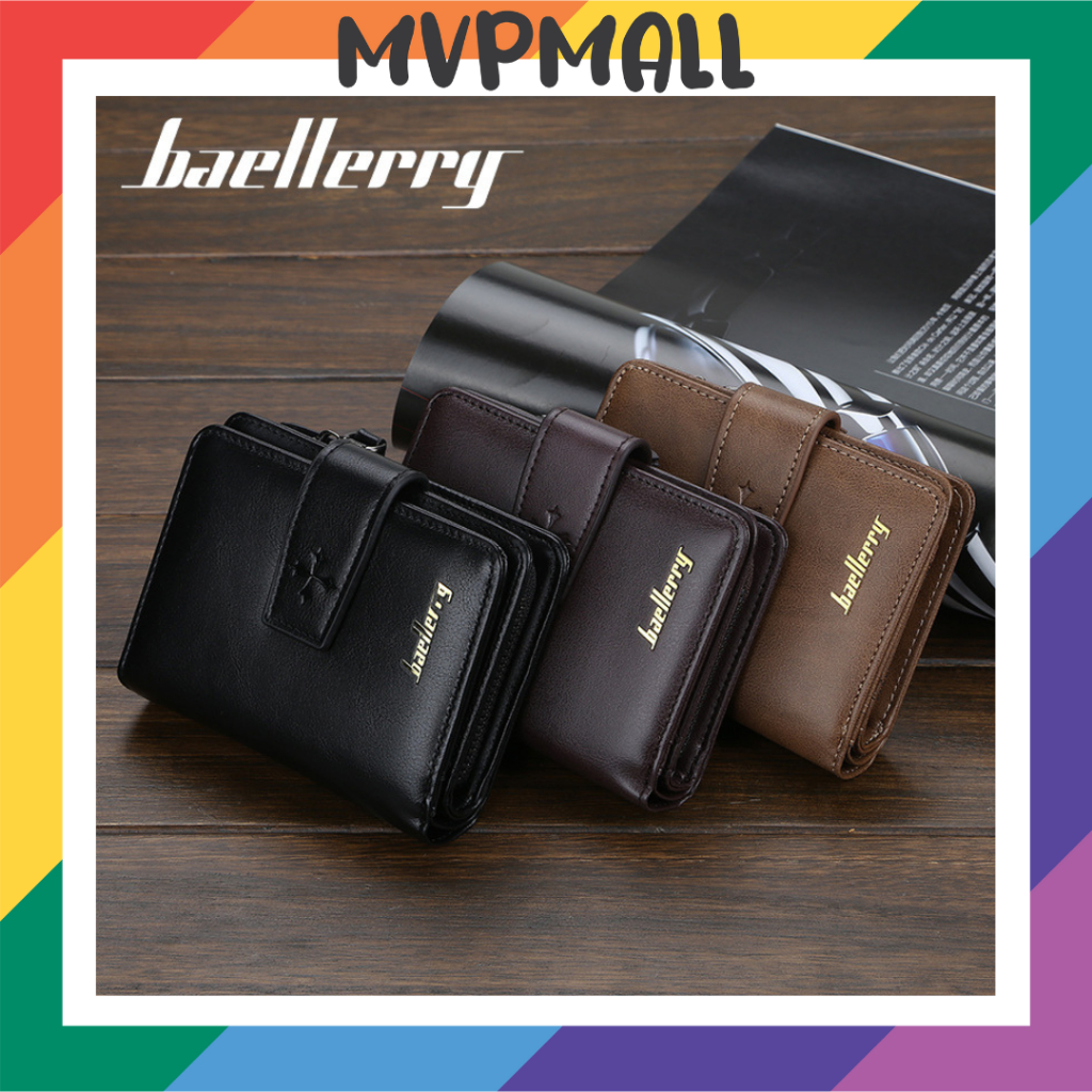 Jual BAELLERRY D9155 Dompet Pria Wanita Bahan Kulit PU Leather Premium ...