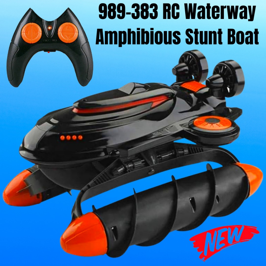 Jual 989-383 RC WATERWAY AMPHIBIOUS STUNT BOAT / RC BOAT AMFIBI BIG ...