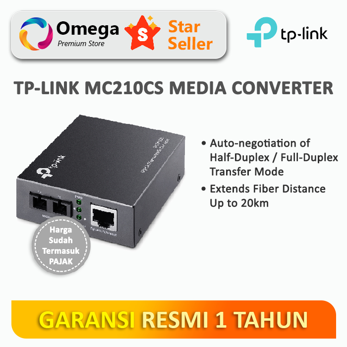 Jual TP-Link MC210CS Gigabit Single-Mode Media Converter | Shopee Indonesia